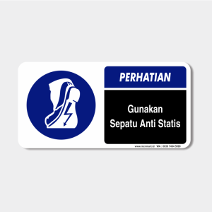 Rambu Alat Pelindung Kaki Arsip - PT MEGA CIPTA NIAGA