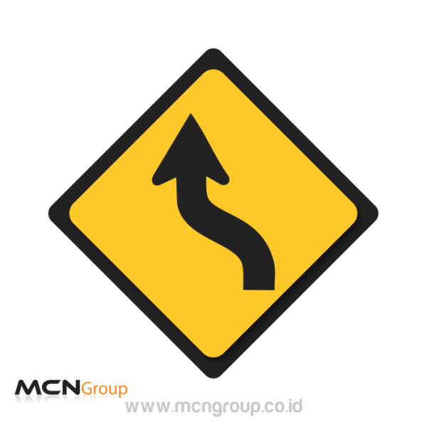 Rambu Lalu Lintas Tikungan Ganda Dengan Tikungan Pertama Ke Kiri - PT ...
